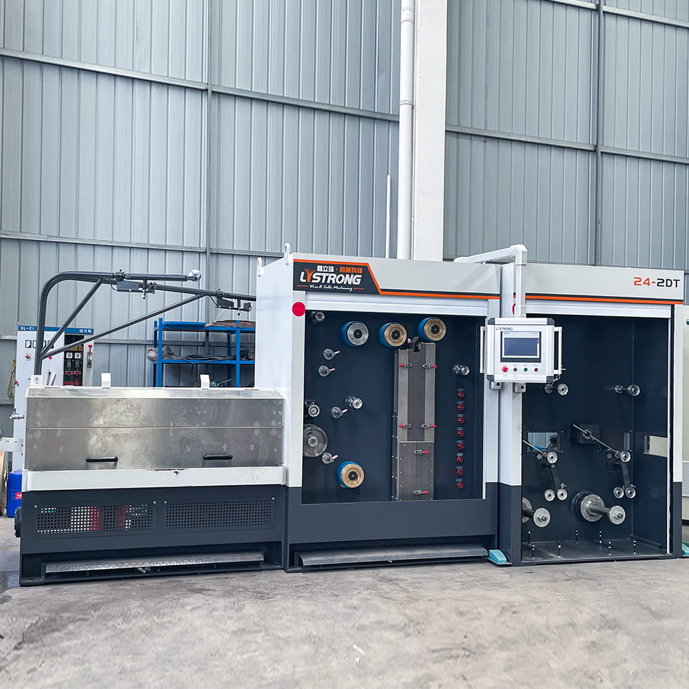 24-2DT Two wires automatic wire drawing machine with online annealer ...